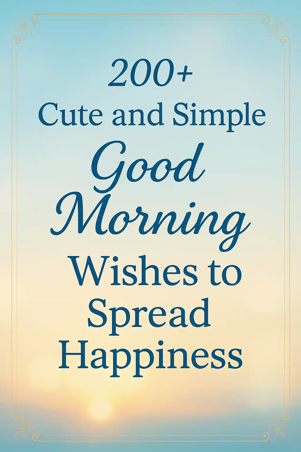200+ Cute And Simple Good Morning Wishes For Happiness