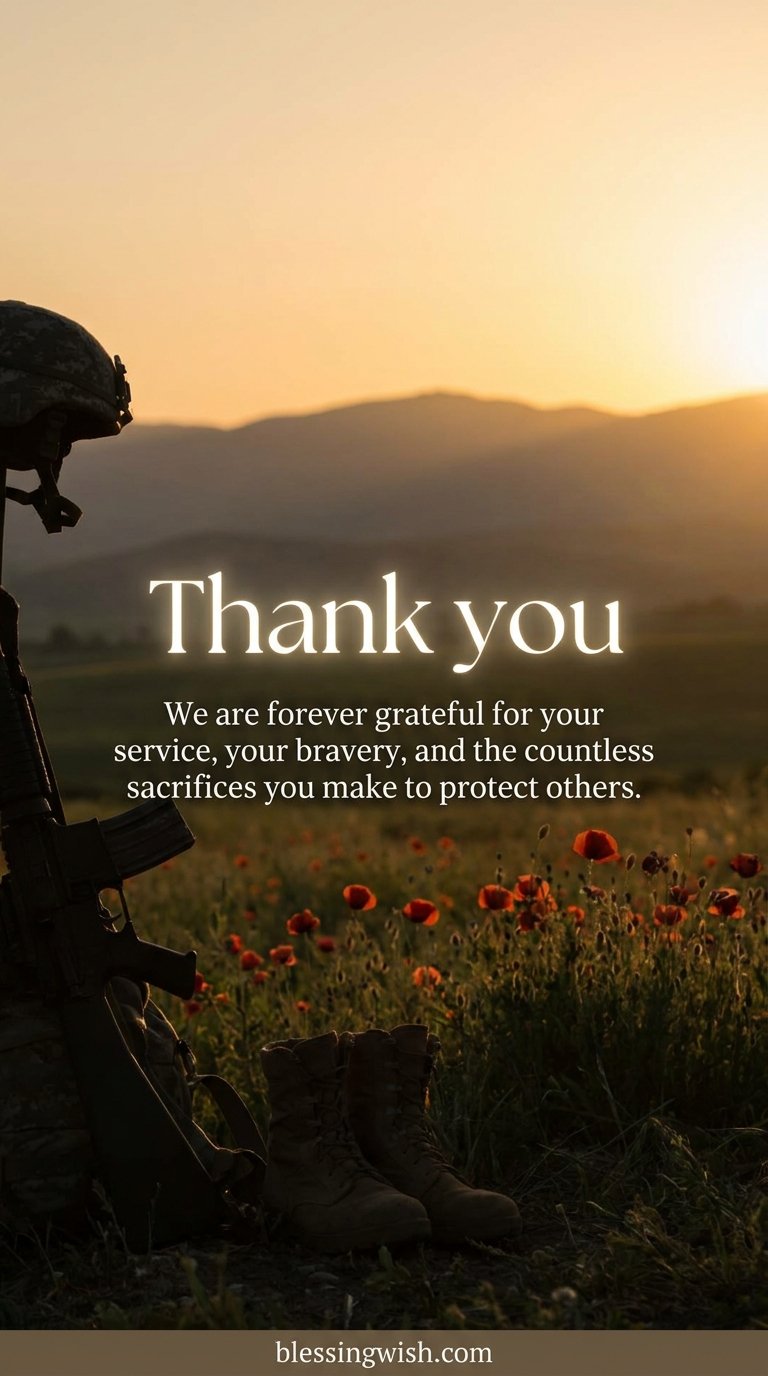 150+ Thank You Messages For Military Service Members To Show Respect ...