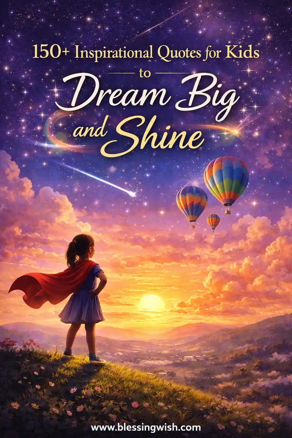 150+ Inspirational Quotes For Kids To Dream Big And Shine - Blessing Wish